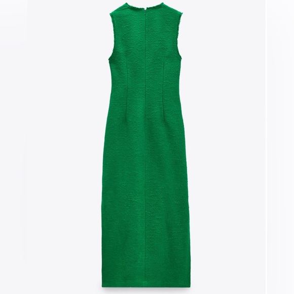 Zara | Dresses | Zara Long Textured Weave Dress | Poshmark